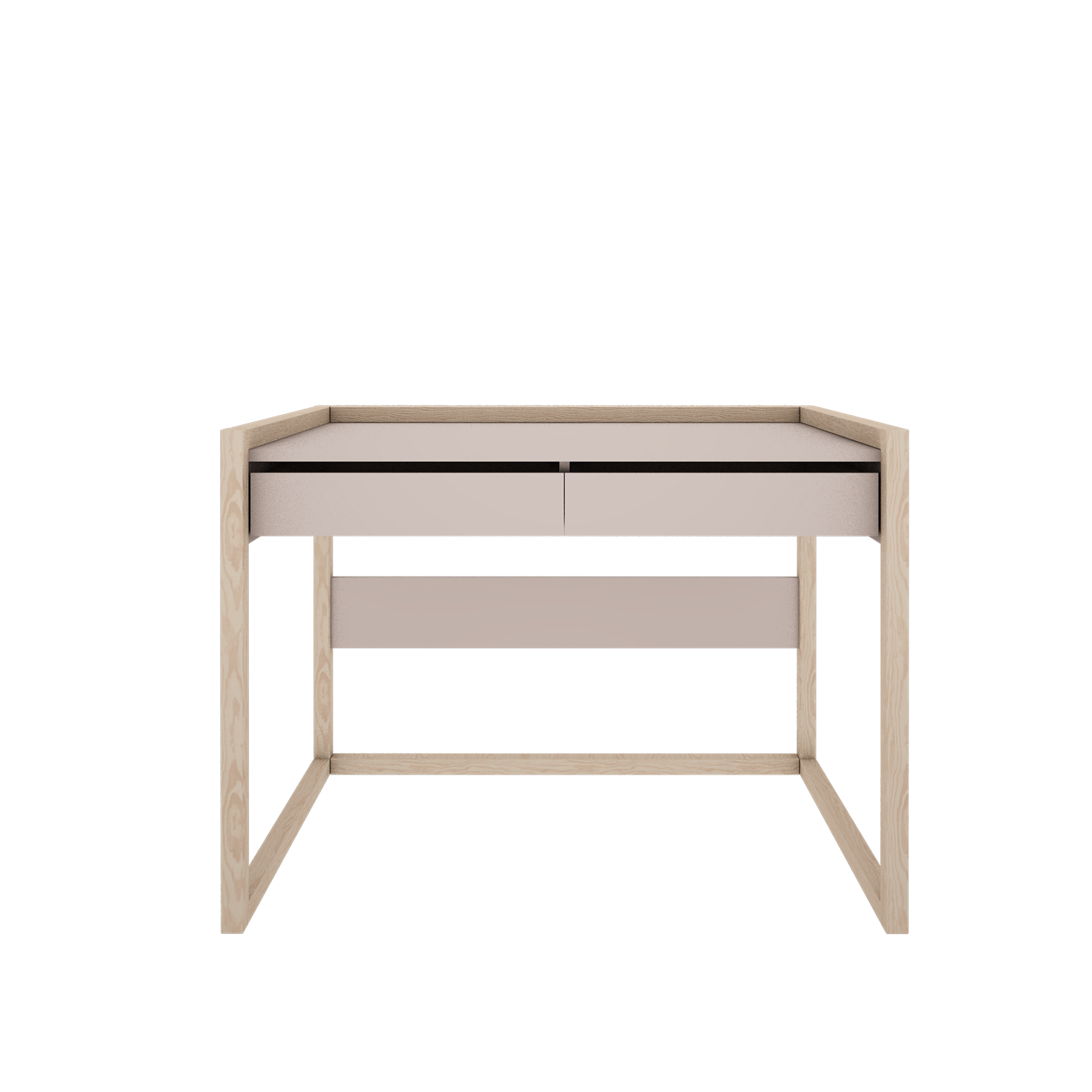 basic desk with drawers cashmere